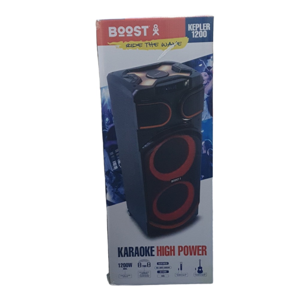 New BOOST Kepler 1200W BT Speaker - Own4Less